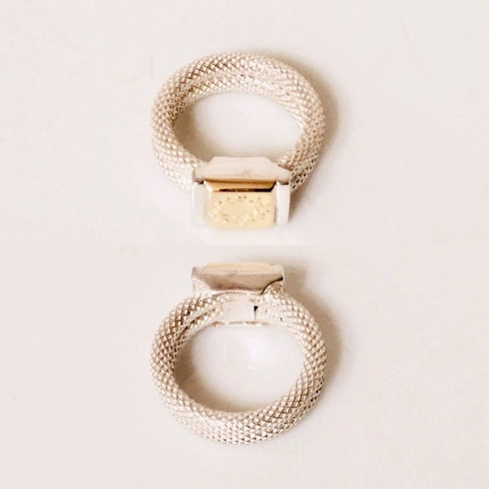 Two Tone Grecian Wreath Panel Signet Ring 925 Sterling Silver - Etsy