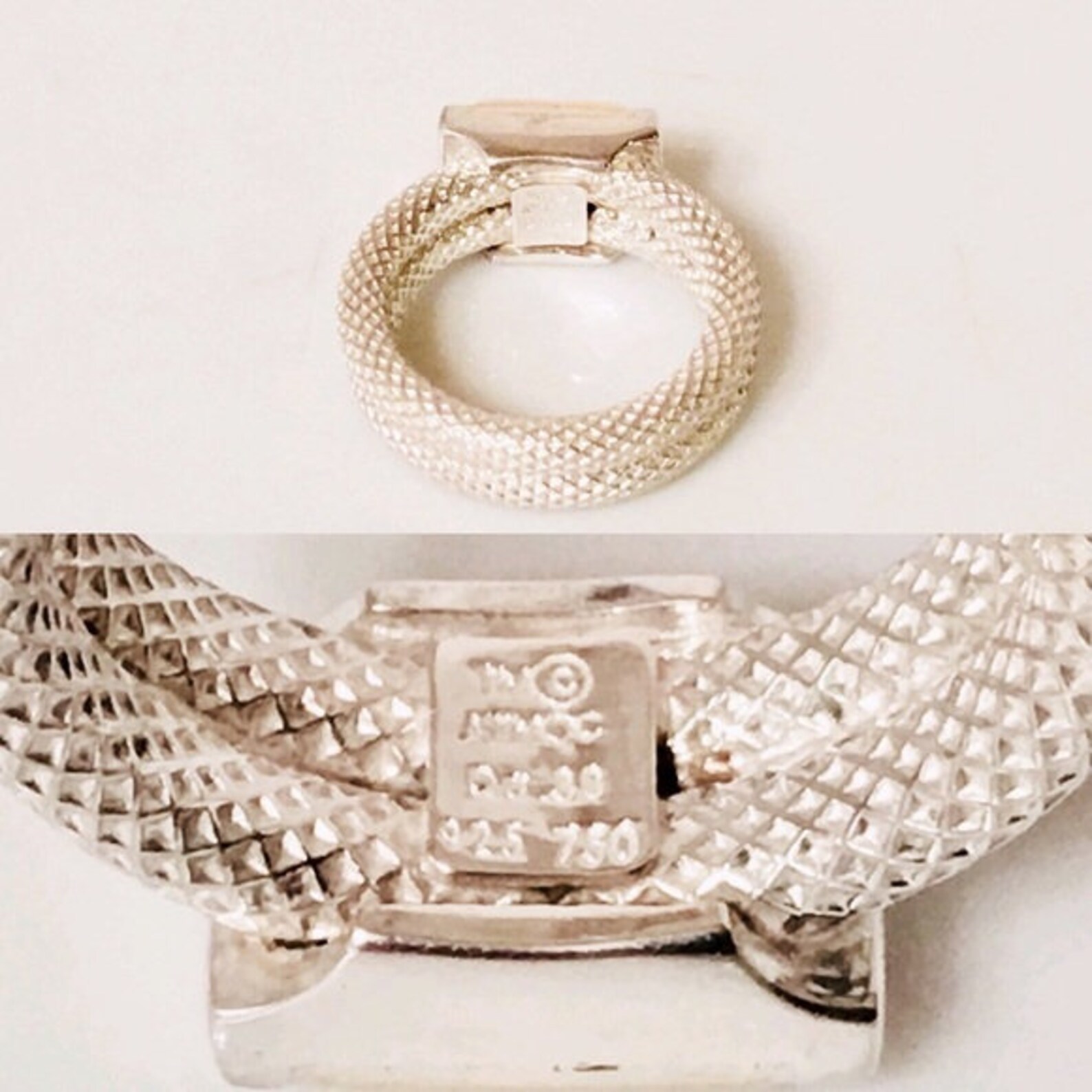 Two Tone Grecian Wreath Panel Signet Ring 925 Sterling Silver - Etsy