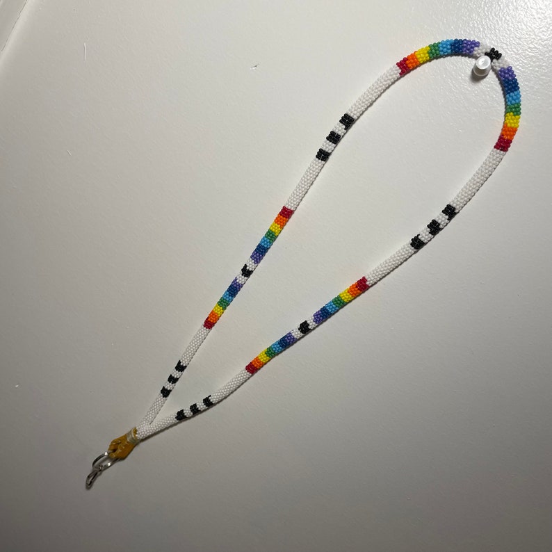 Rainbow NATIVE LANYARD LGBTQ | Etsy