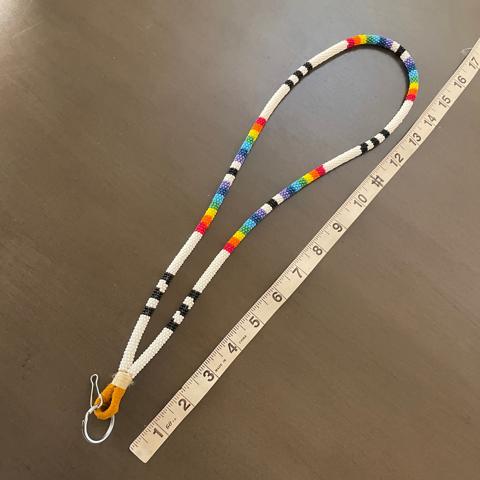 Custom NATIVE BEADED LANYARD Your Choice of Colour - Etsy