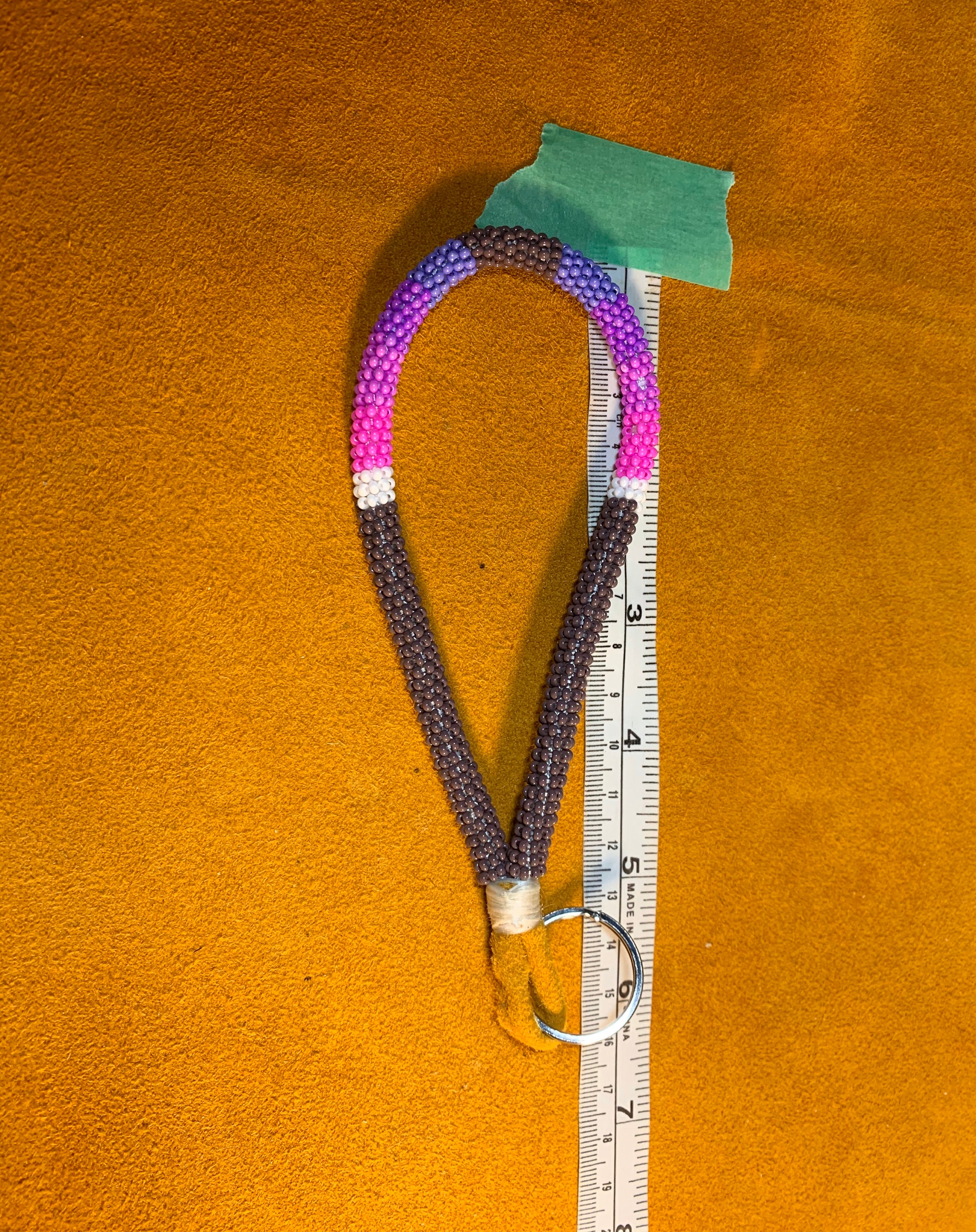 Purple NATIVE BEADED KEYCHAIN Gift Idea Elegant Key | Etsy