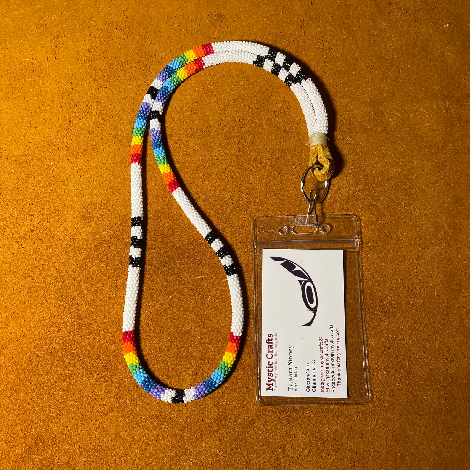 Rainbow NATIVE LANYARD LGBTQ | Etsy