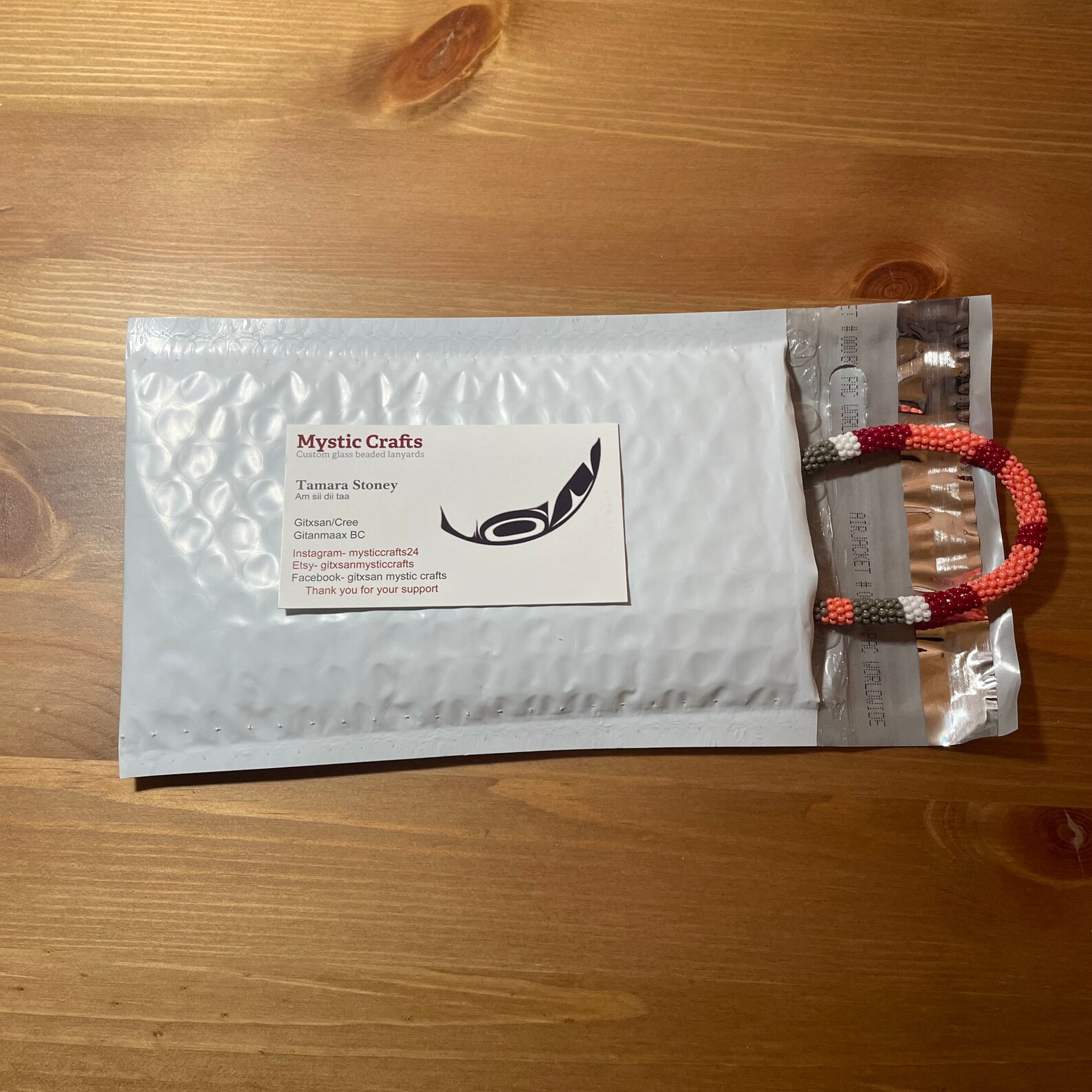 Salmon NATIVE BEADED KEYCHAIN Gift Idea Elegant Key | Etsy