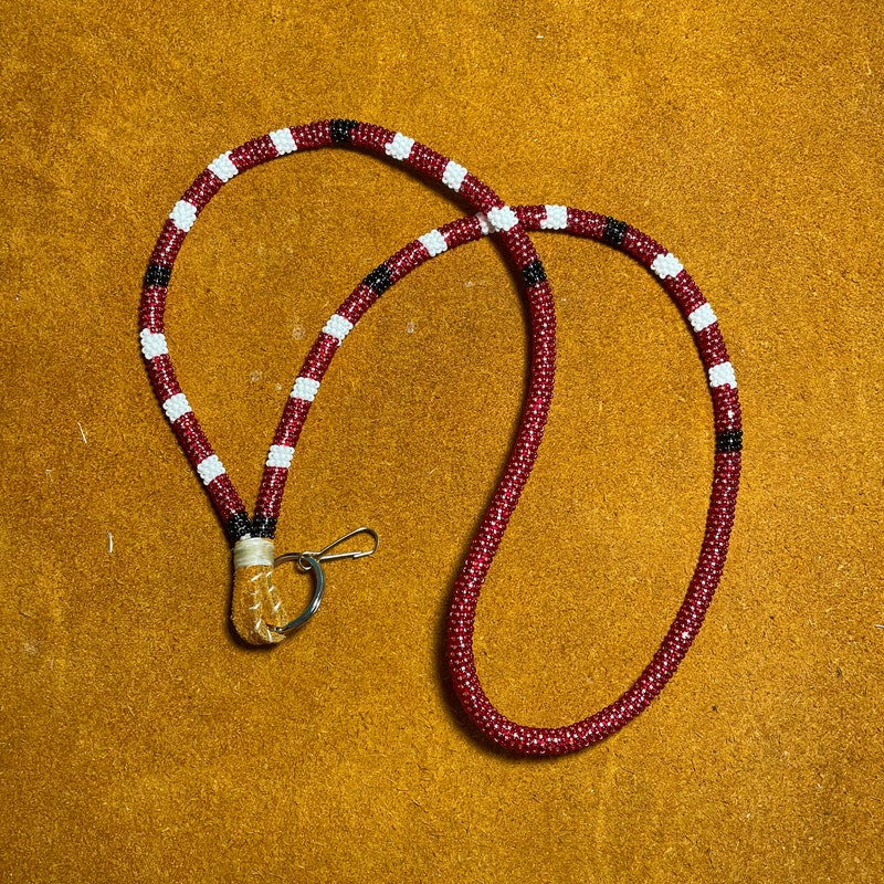 Red Native Lanyard - Etsy
