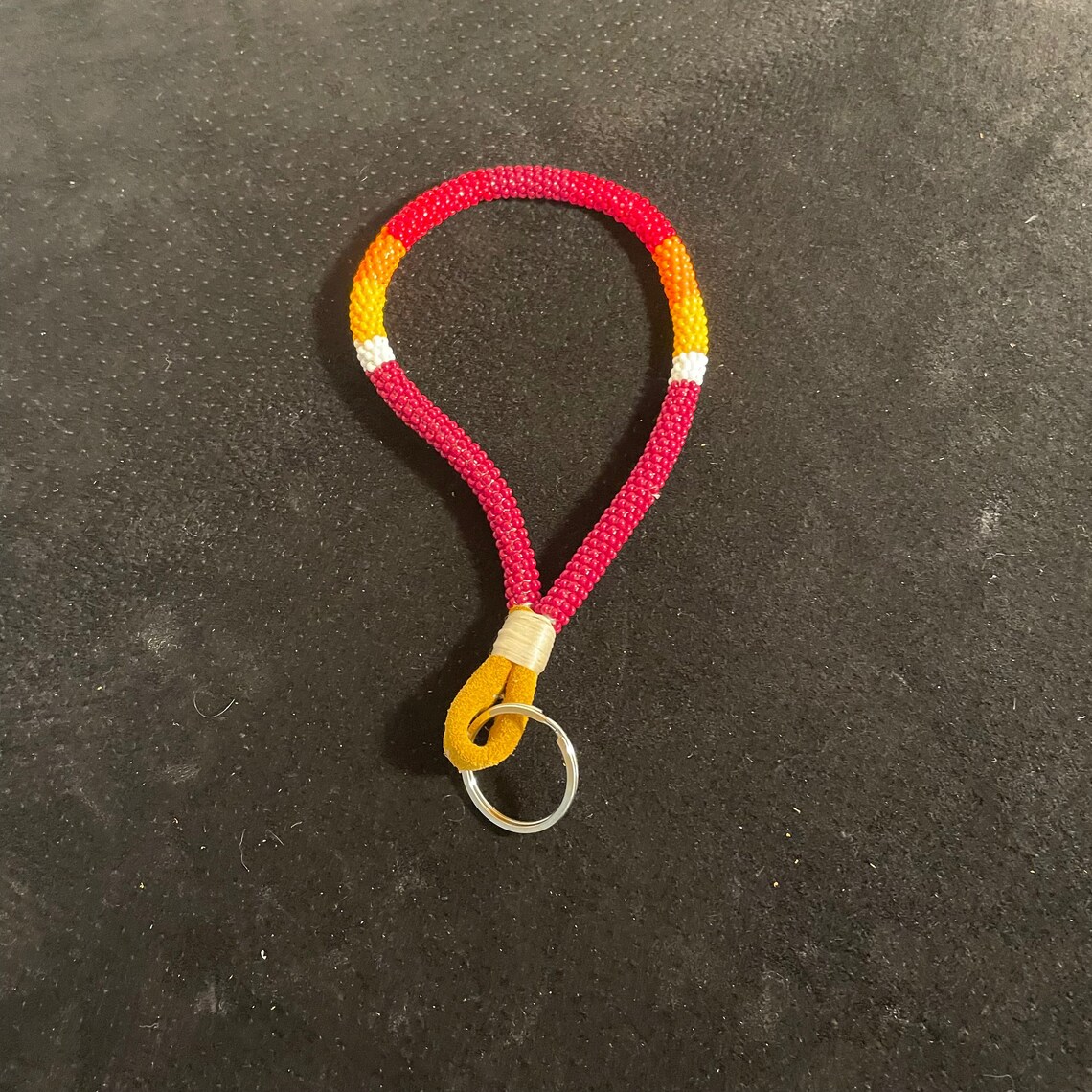 Red NATIVE BEADED KEYCHAIN Gift Idea Elegant Key Holder | Etsy