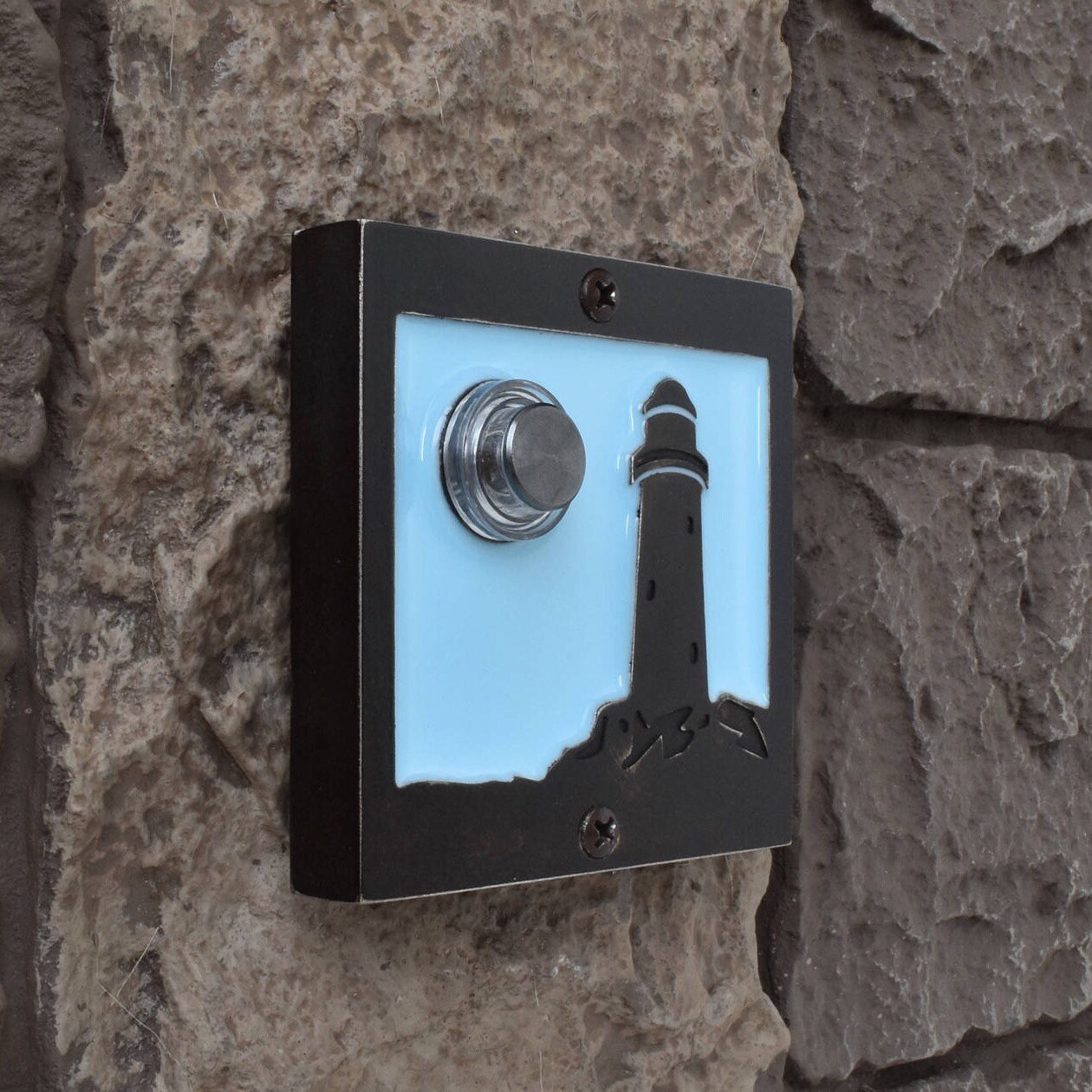 Lighthouse Doorbell With Lighted Button - Etsy