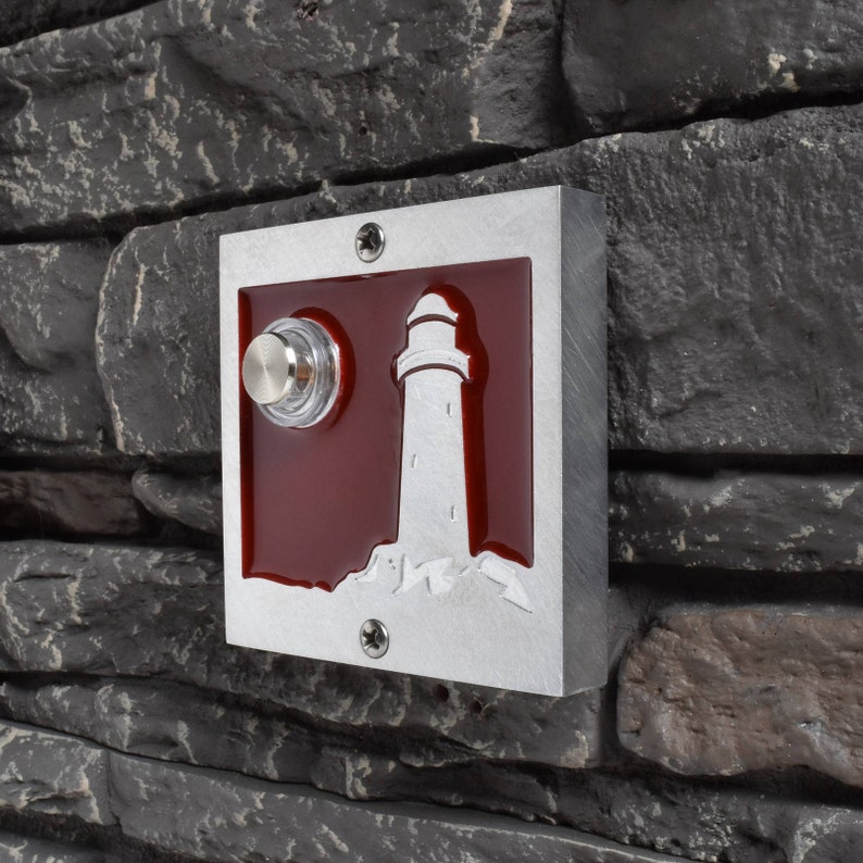 Lighthouse Doorbell With Lighted Button - Etsy