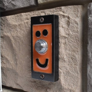 Happy Face Doorbell With Lighted Button - Etsy
