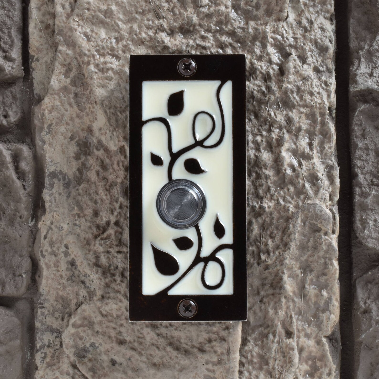 Ivy Leaf Doorbell With Lighted Button - Etsy