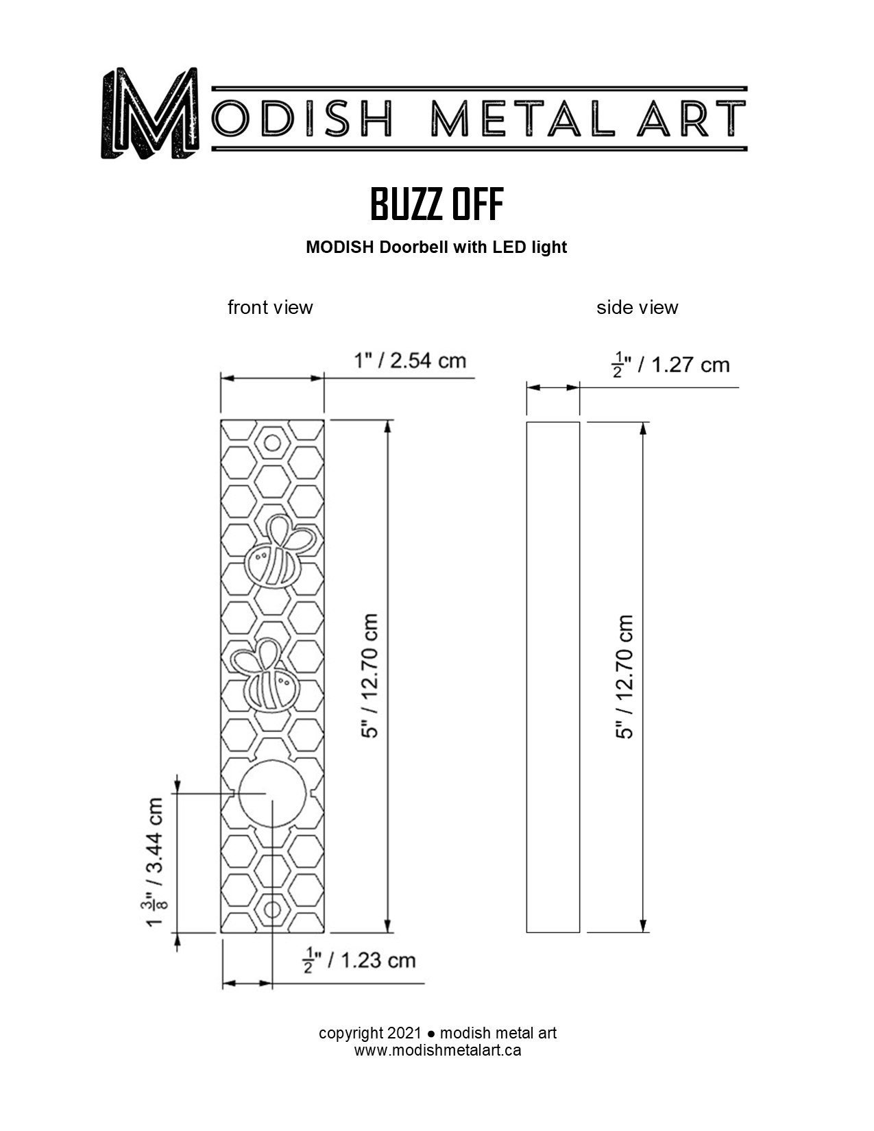 Bee Doorbell With Lighted Button - Etsy