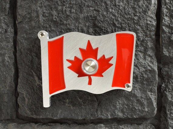 Canadian Flag Doorbell With Lighted Button - Etsy