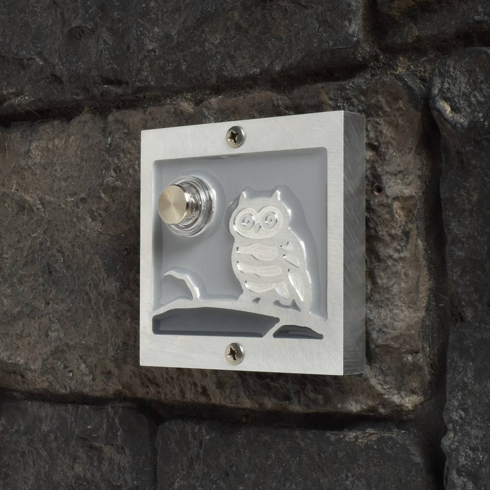 Owl Doorbell With Lighted Button - Etsy