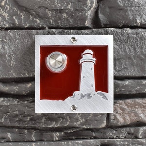 Lighthouse Doorbell With Lighted Button - Etsy