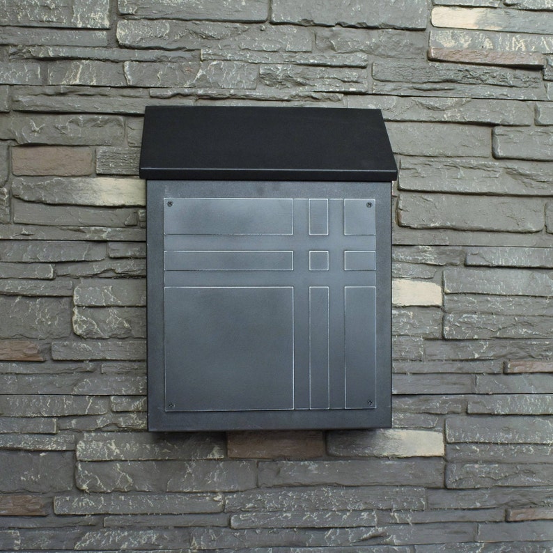 Mid-Century Modern Wall Mount Mailbox Frank Lloyd Wright | Etsy