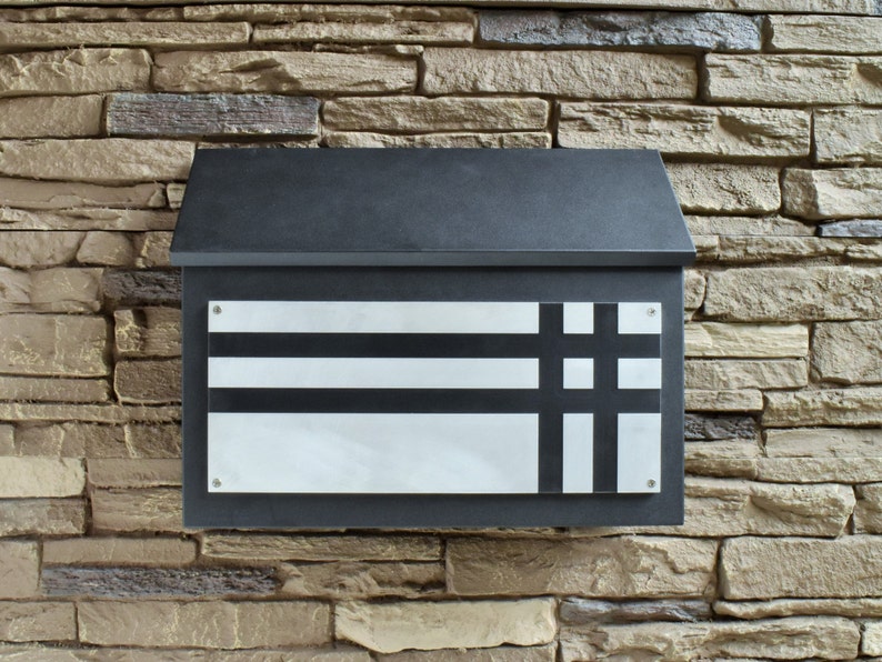 Mid-century Modern Wall Mount Mailbox Frank Lloyd Wright - Etsy
