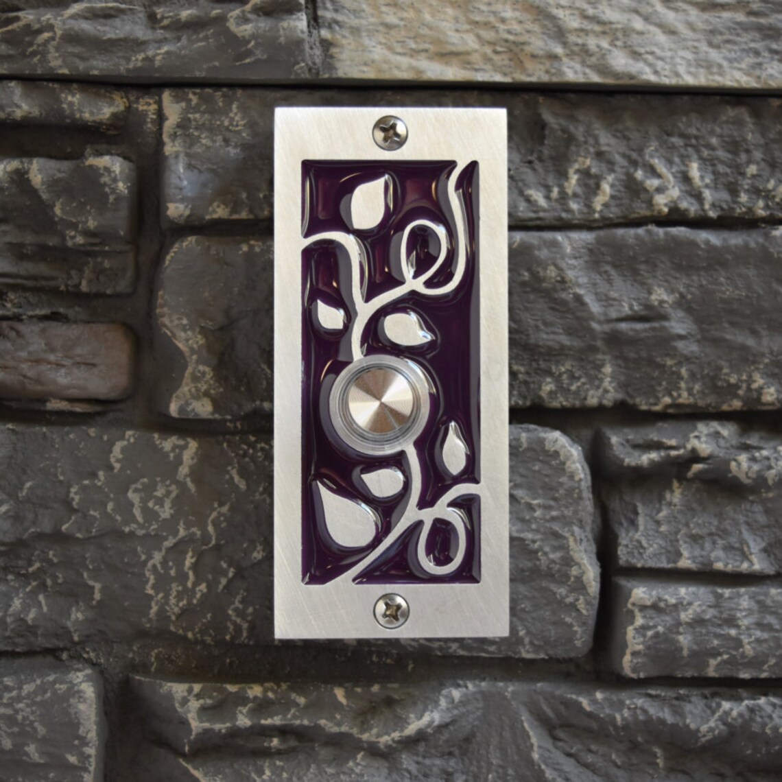 Ivy Leaf Doorbell With Lighted Button - Etsy