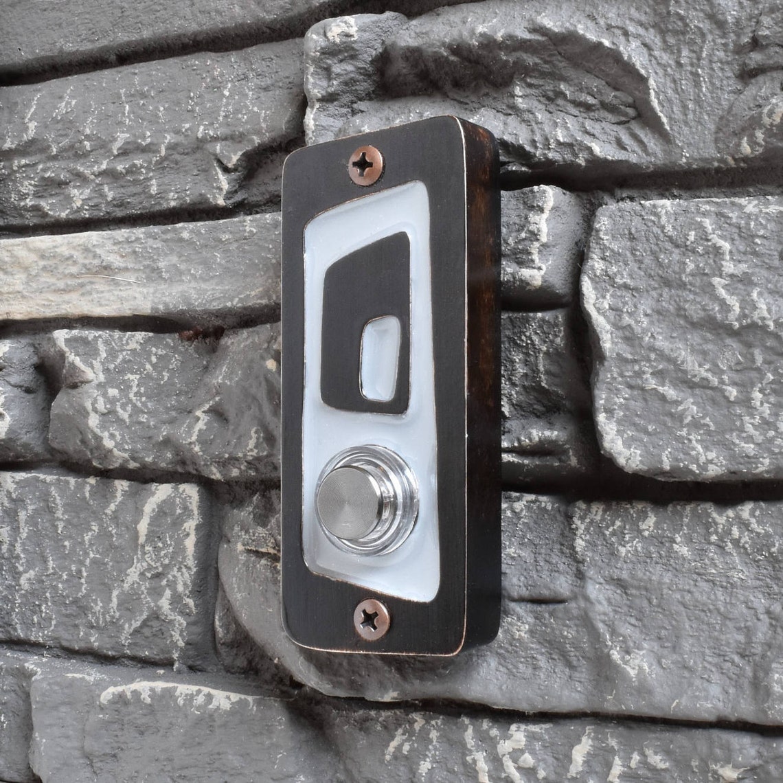 Abstract Doorbell With Lighted Button - Etsy