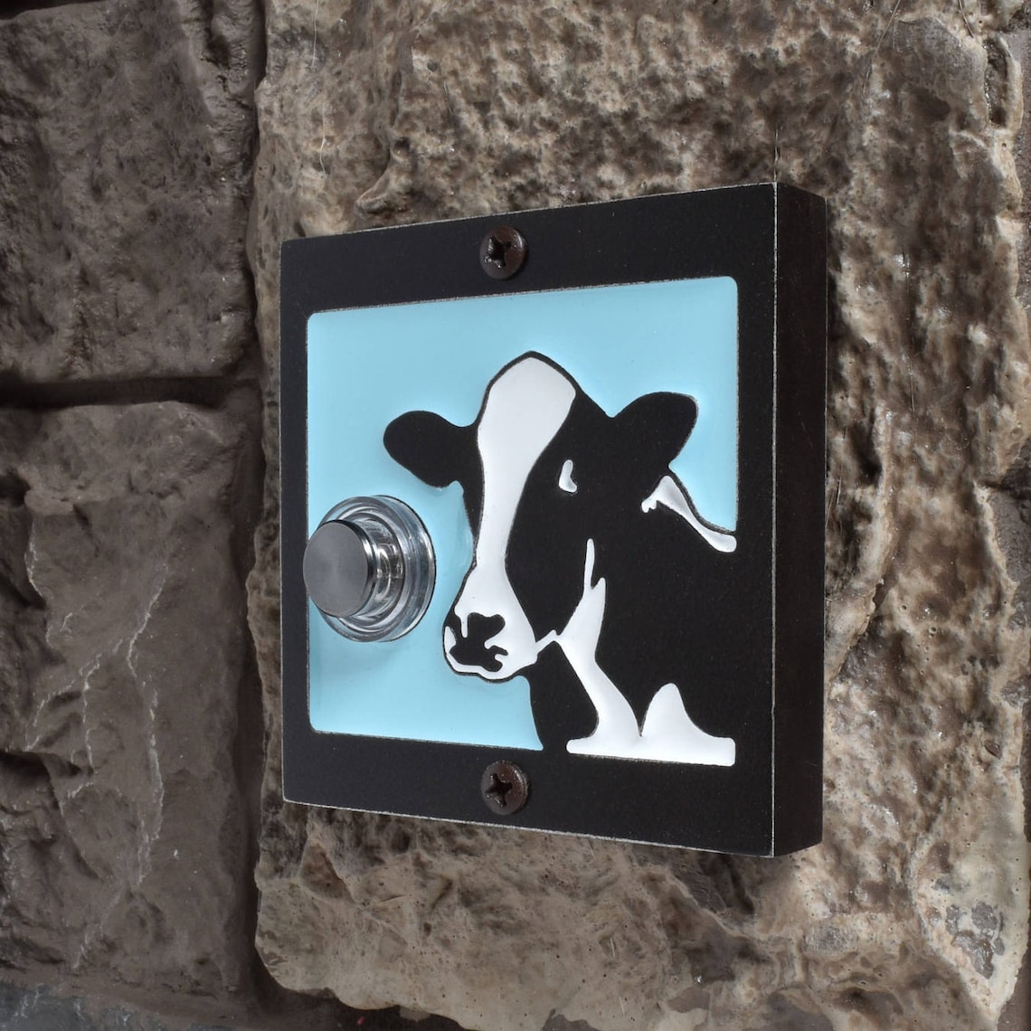 Dairy Cow Doorbell With Lighted Button - Etsy Canada