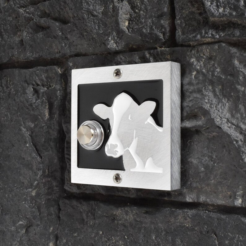 Dairy Cow Doorbell With Lighted Button - Etsy