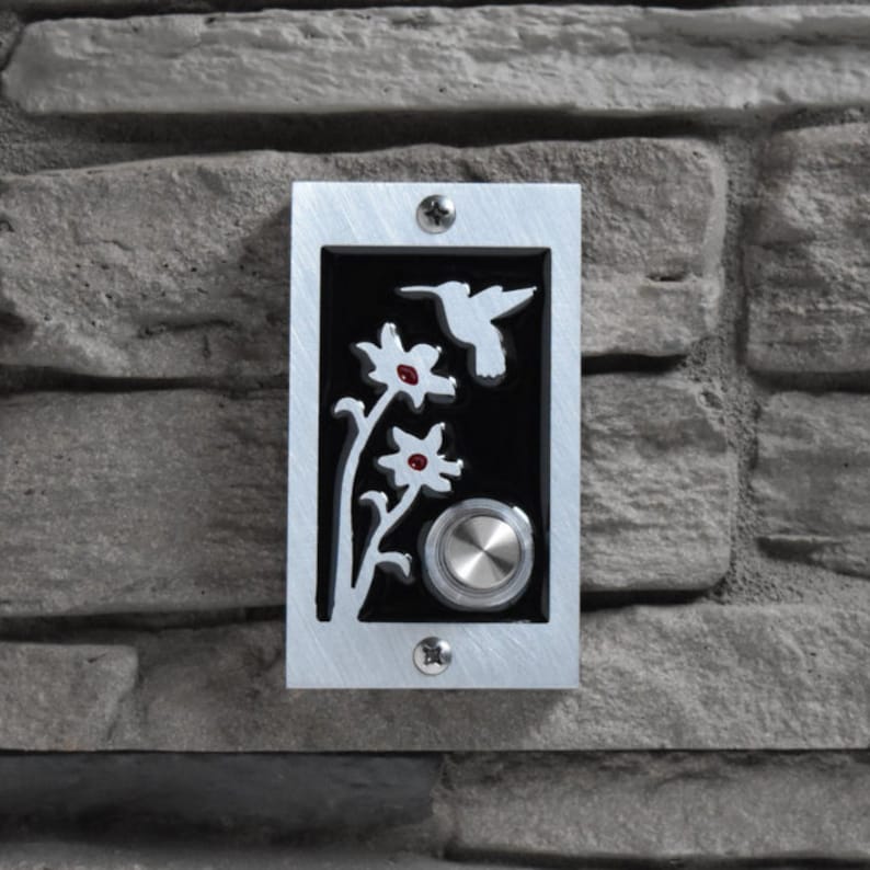 Hummingbird Doorbell With Lighted Button - Etsy