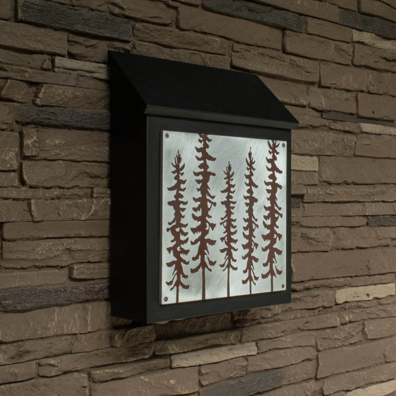Sitka Tree Wall Mount Mailbox Vertical | Etsy