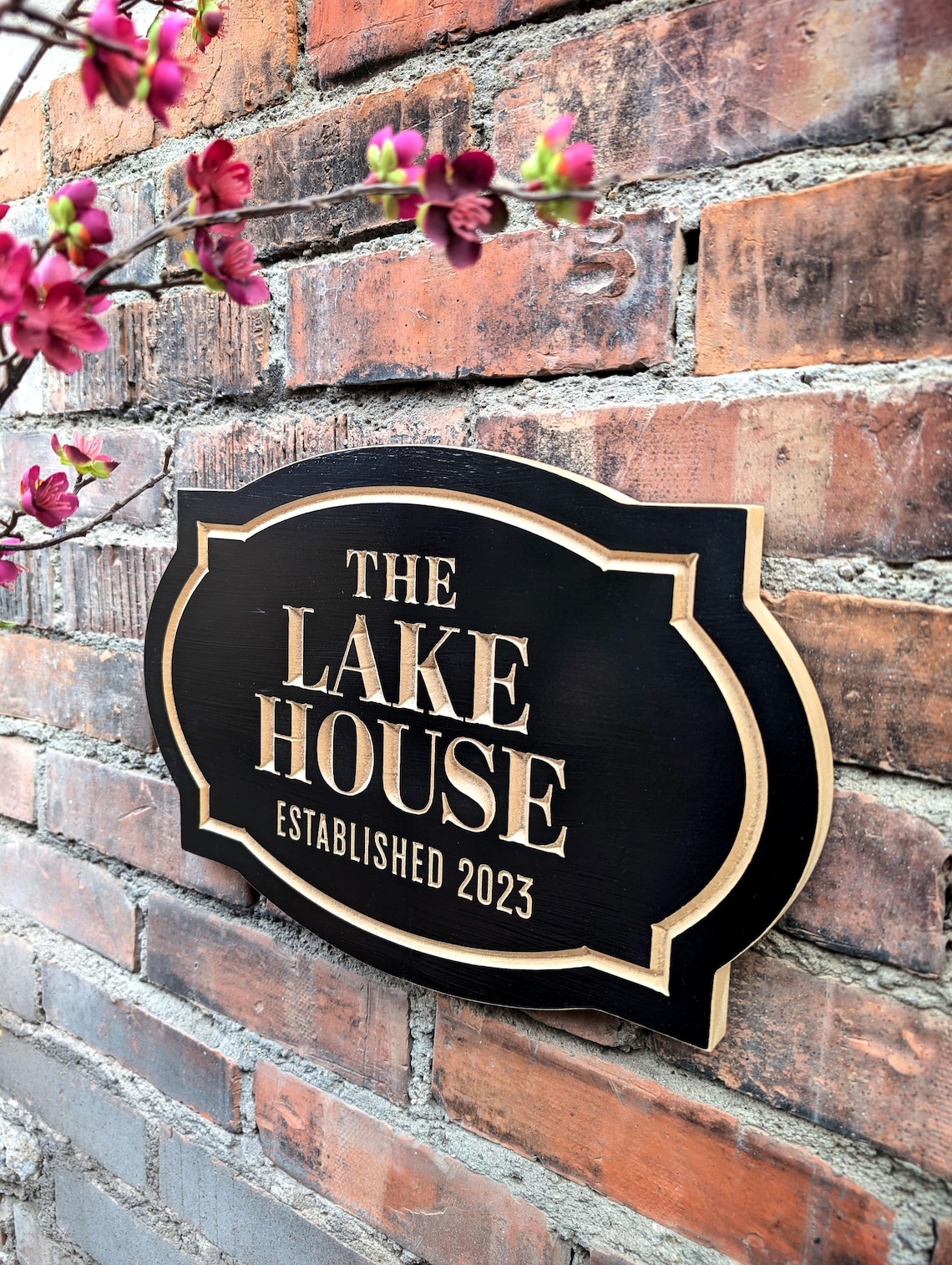 15"x10" House Name Engraved Plaque, Housewarming Gift, Realtor Gift ...