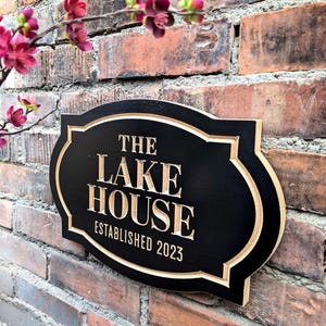 15"x10" House Name Engraved Plaque, Housewarming Gift, Realtor Gift ...
