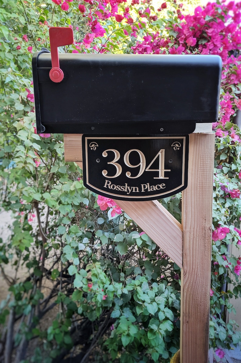 12 X 8 Mailbox House Number Sign Mailbox Number | Etsy