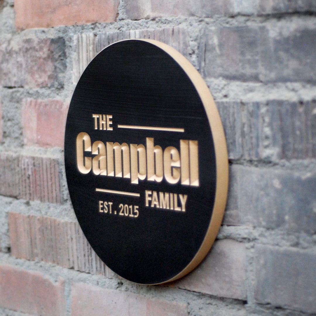 10" Vintage Round Sign, Housewarming Gift, Anniversary Gift, Wedding ...