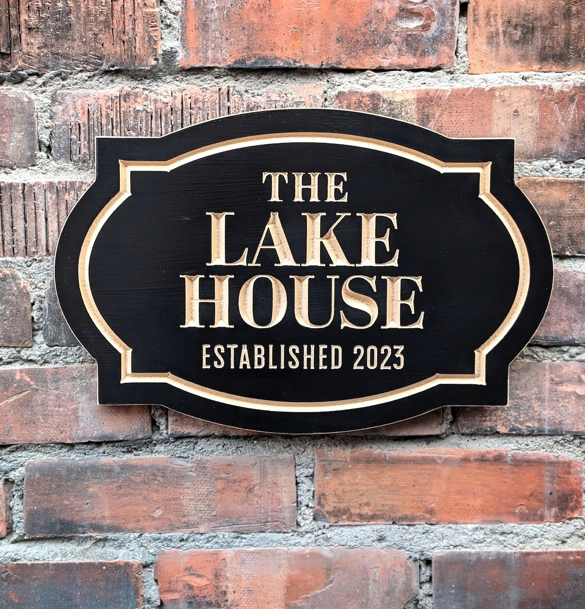 15"x10" House Name Engraved Plaque, Housewarming Gift, Realtor Gift ...