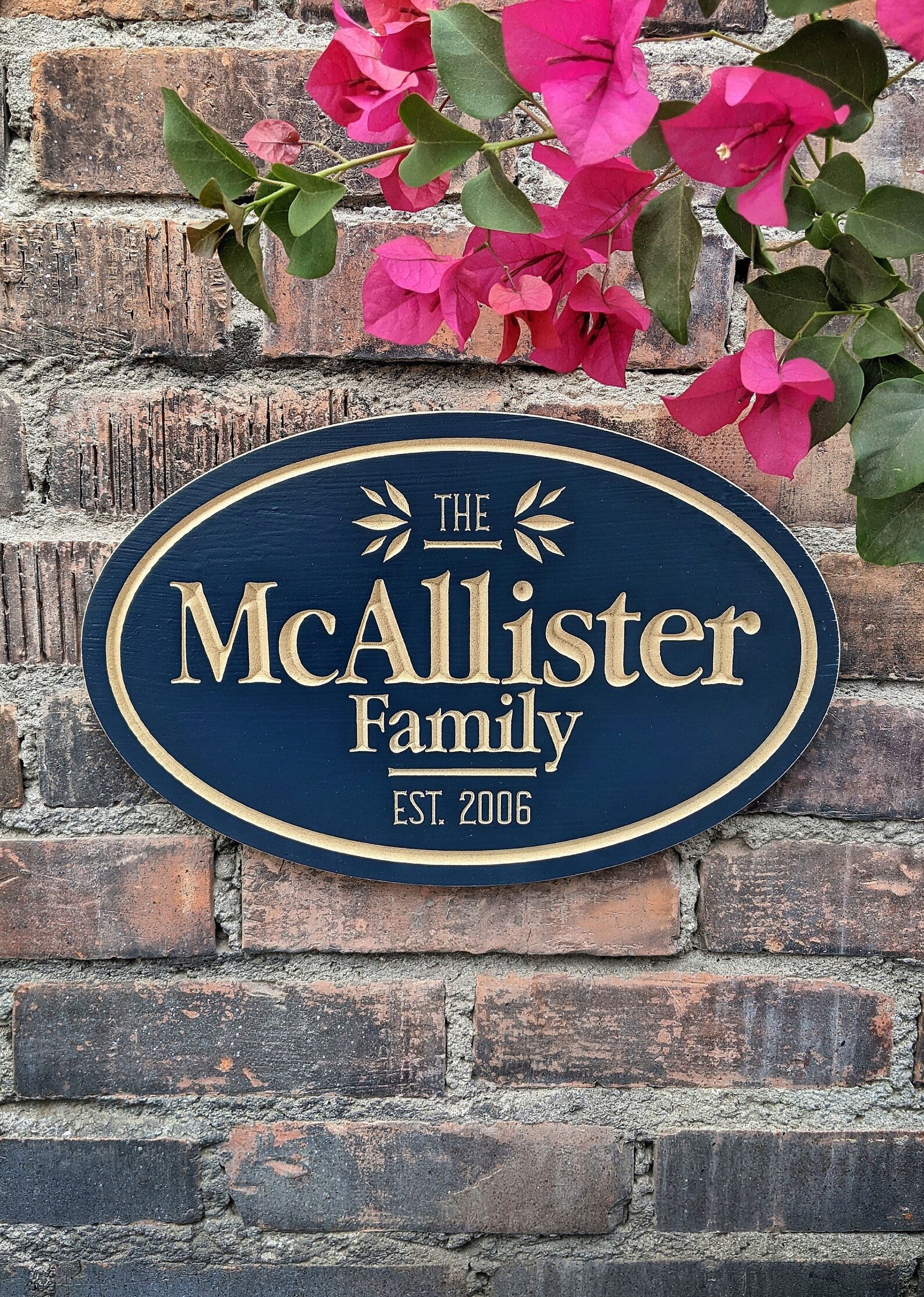 14 X 9 Family Name Engraved Plaque Housewarming - Etsy