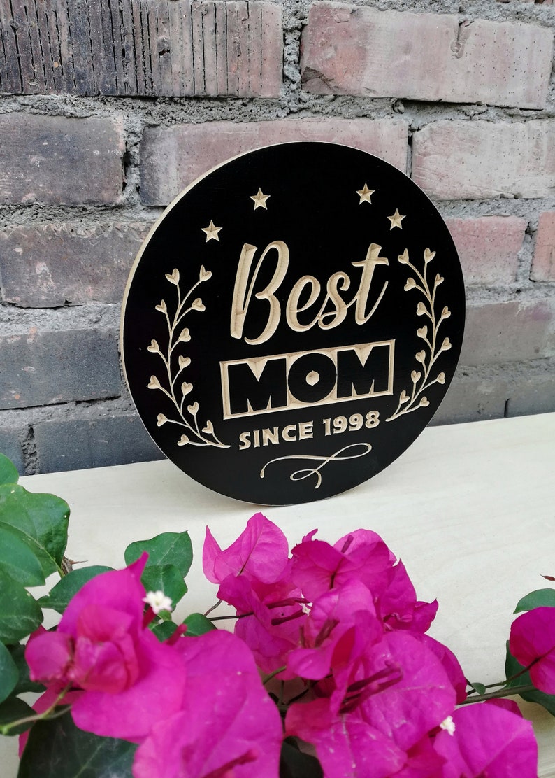 9 Best Mom Since Plaque Engraved Plaque Mother's - Etsy