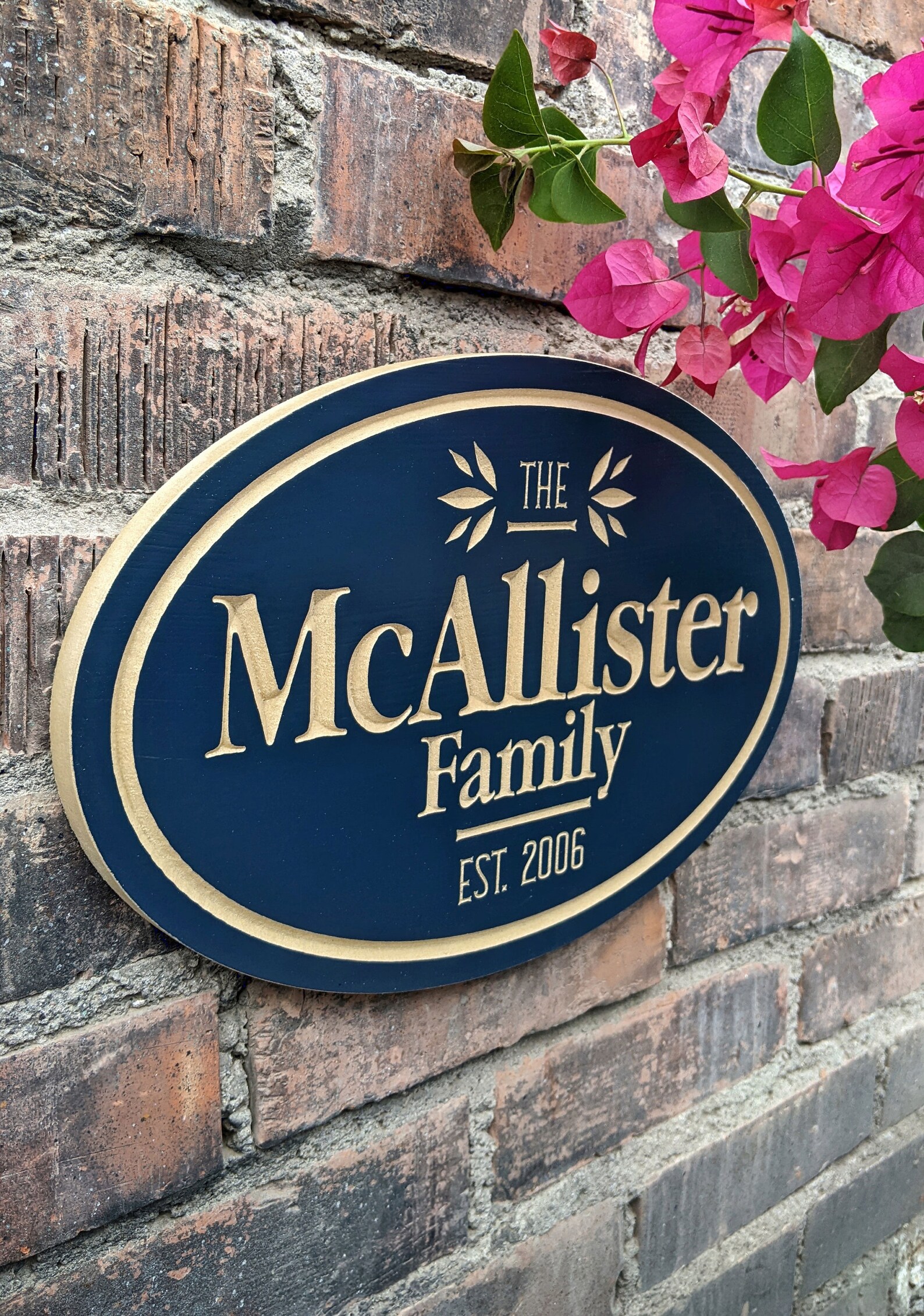 14 X 9 Family Name Engraved Plaque Housewarming - Etsy