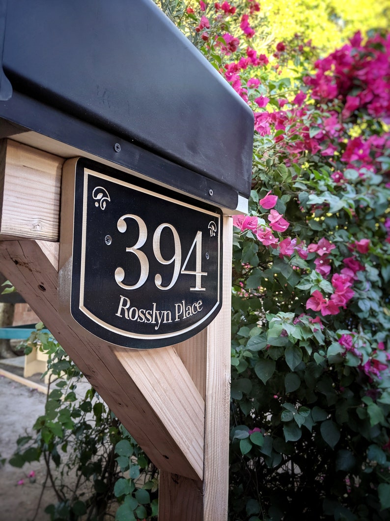 12 X 8 Mailbox House Number Sign Mailbox Number | Etsy