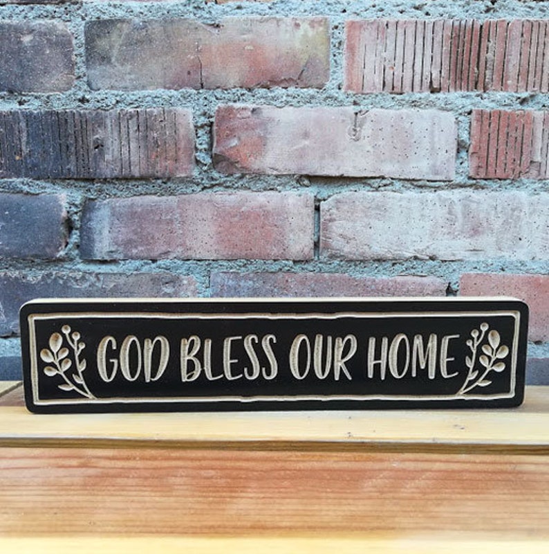 13x 3 God Bless Our Home Sign Housewarming Gift | Etsy