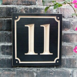 10" Square House Number Engraved Plaque, Housewarming Gift, Realtor ...