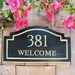 15"x8" Welcome Home Number Plaque, Carved Number, Engraved Plaque ...