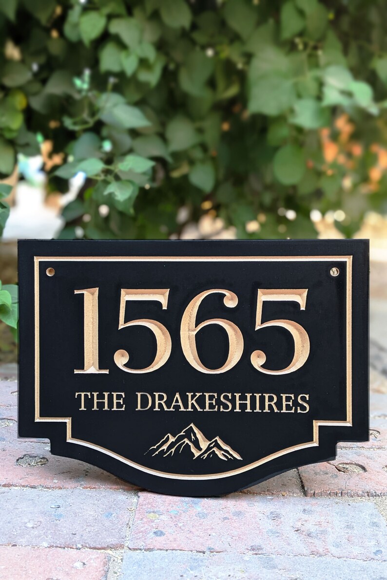 12 X 9 Mailbox House Number Sign Mailbox Number - Etsy