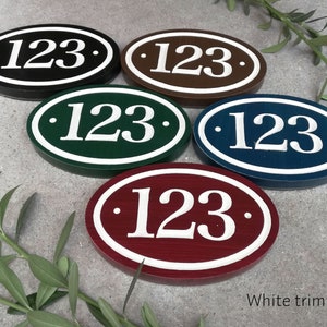 10" Round House Number Engraved Plaque, Housewarming Gift, Address ...