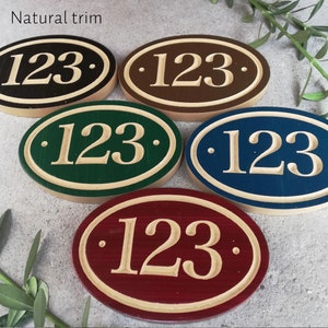 10" Round House Number Engraved Plaque, Housewarming Gift, Address ...