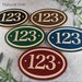 10" Round House Number Engraved Plaque, Housewarming Gift, Address ...