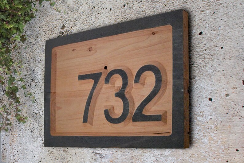 16.5x10 Raised Letter Redwood Plaque Housewarming - Etsy