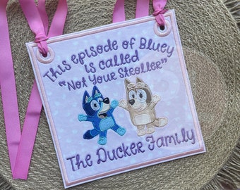 Bluey Stroller Sign - Etsy
