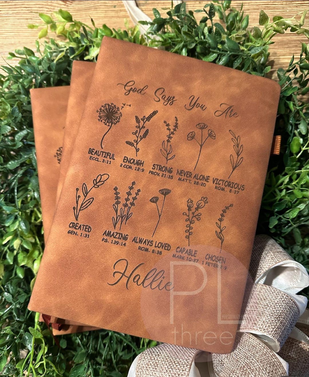 Personalized Leather Journal: Engraved Affirmation Gift - Etsy