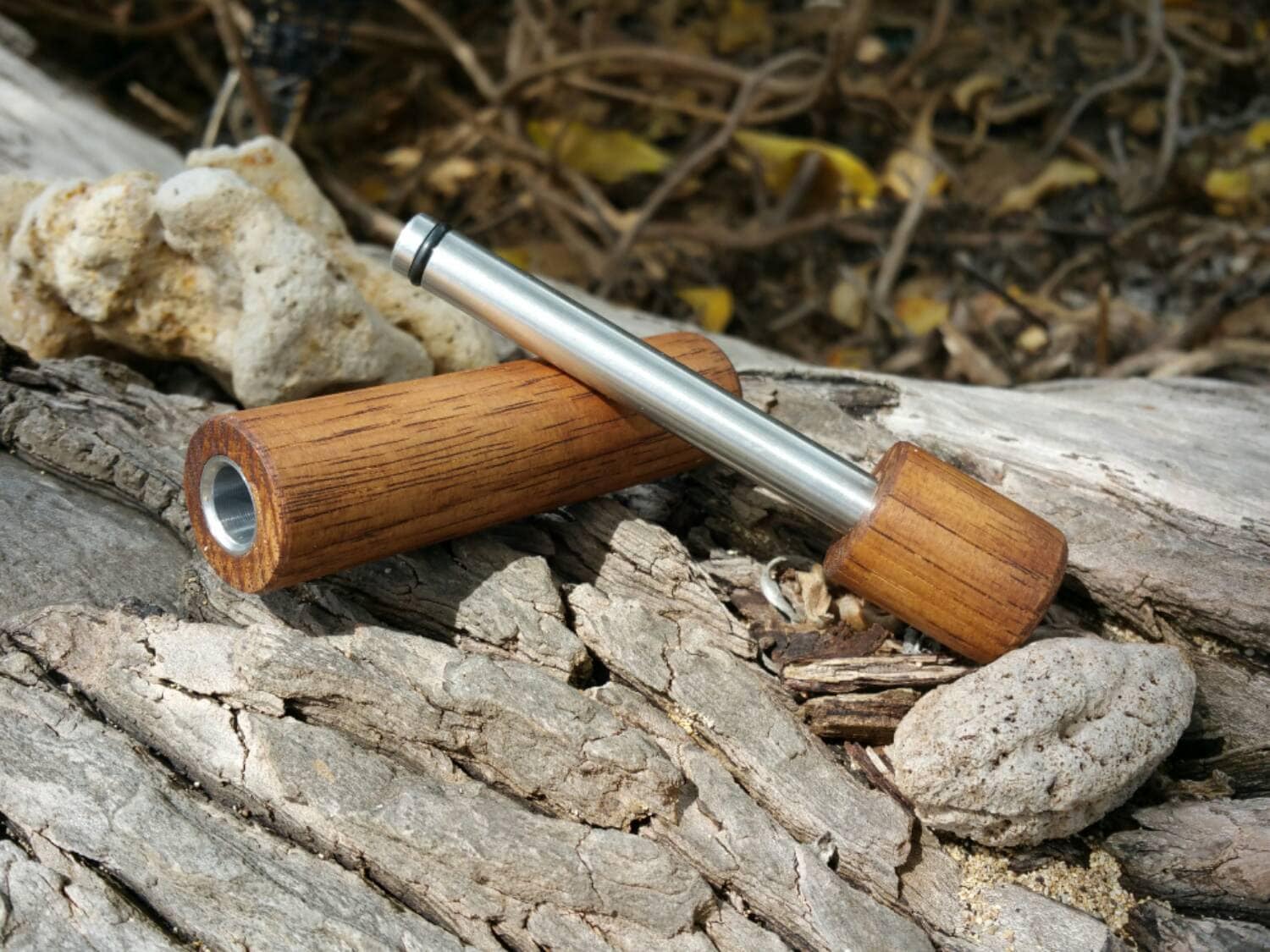 Hickory Fire Piston Wood Handle Camping Survival Prepper Scouts Tool ...