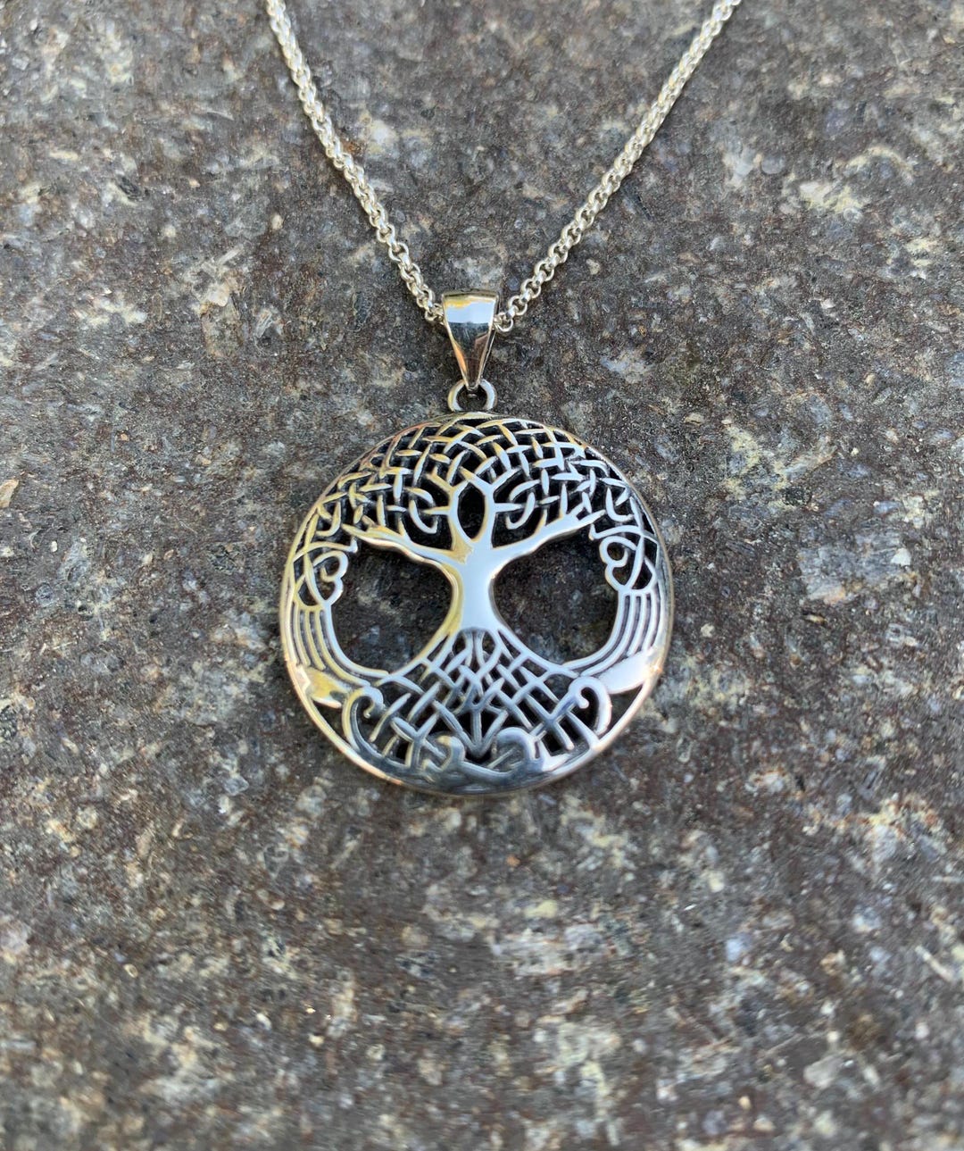 Silver 925 Tree of Life With Roots Pendant (#1) - Etsy