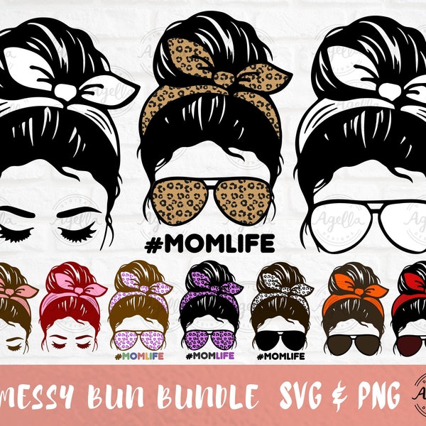 Girl With Bun - Etsy