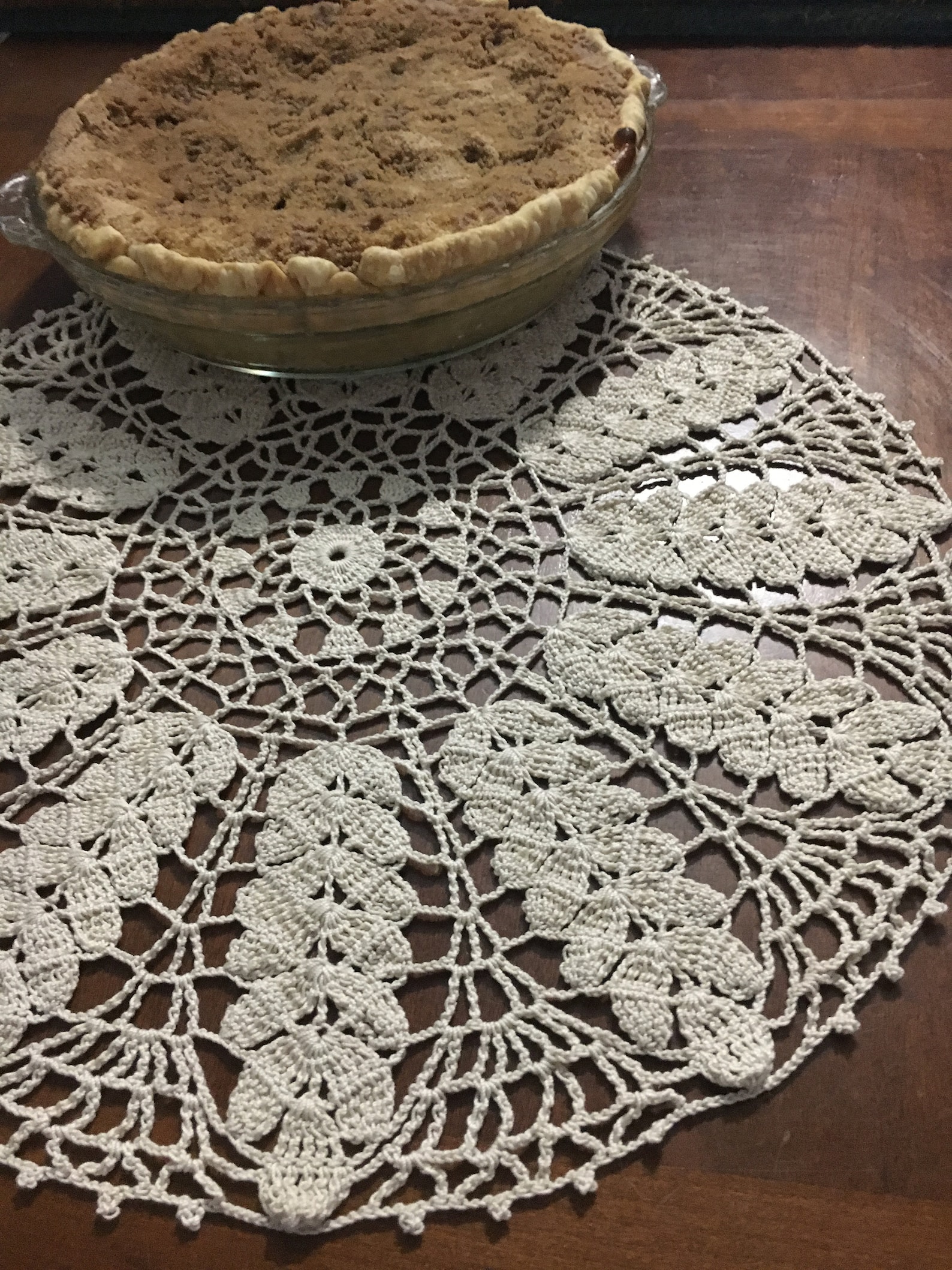 Large Crochet Doily Vintage Ripe Wheat Pattern off White - Etsy