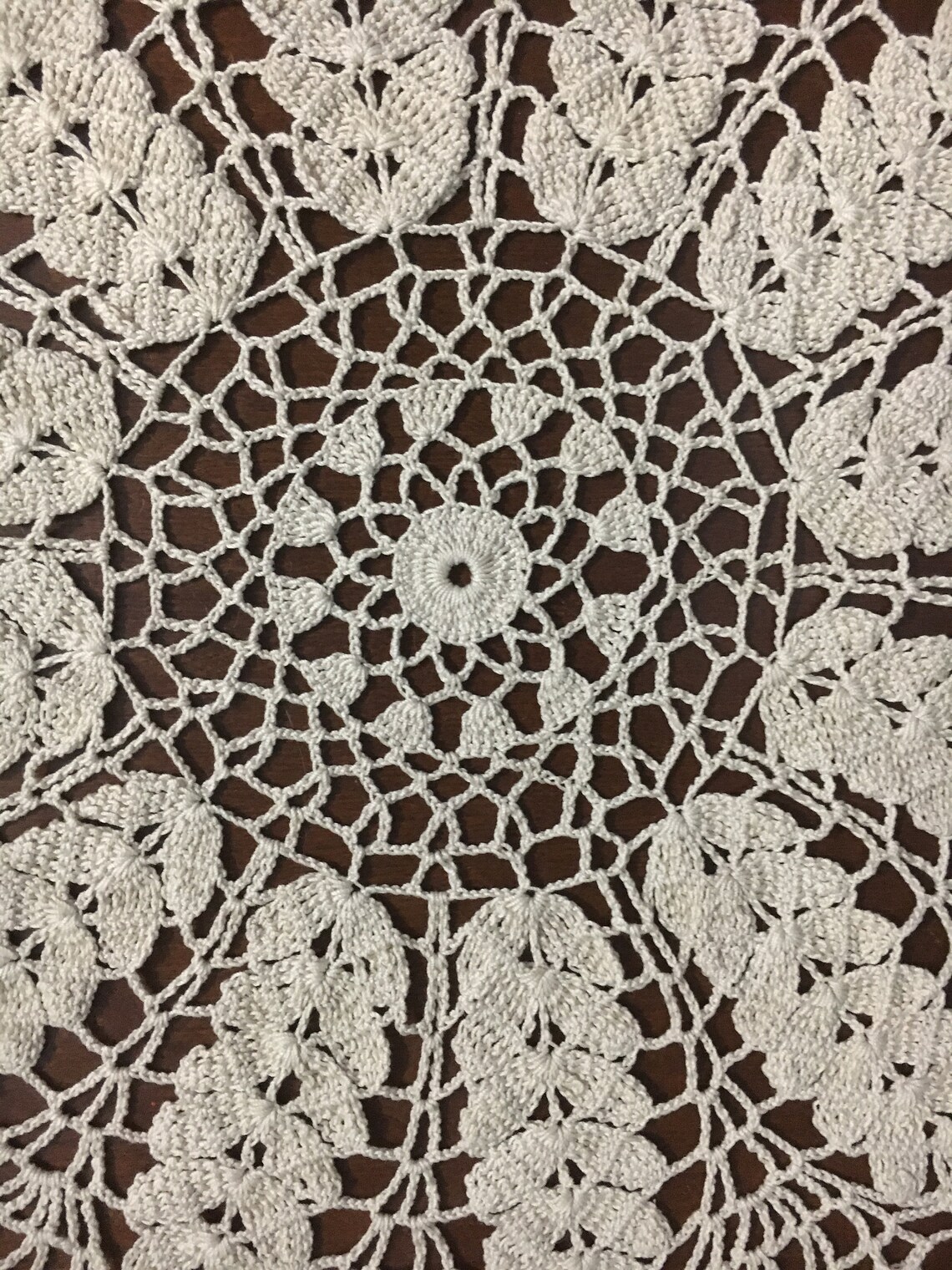 Large Crochet Doily Vintage Ripe Wheat Pattern off White - Etsy