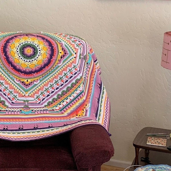 Mandala Afghan - Etsy